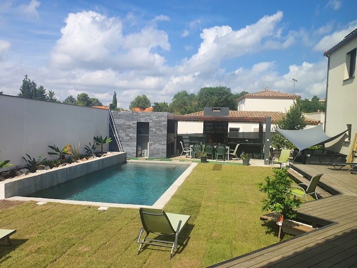 Villa Moderne à La Campagne - Montpellier