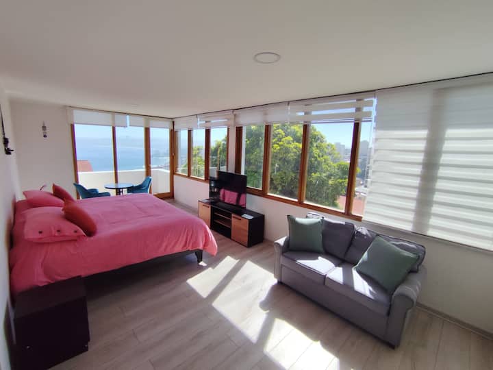 Suite De Lujo Con Vista Al Mar/ Casa Mediterránea - Valparaíso
