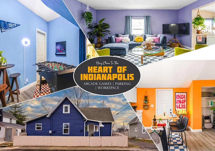 Vibrant Downtown Indy Stay W/ Game Room And Patio - Indianapolis, IN