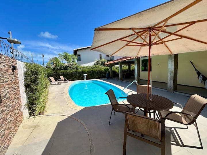 Casa 4/4 C/ Ar E Piscina Em Condomínio Frente Mar - Aracaju