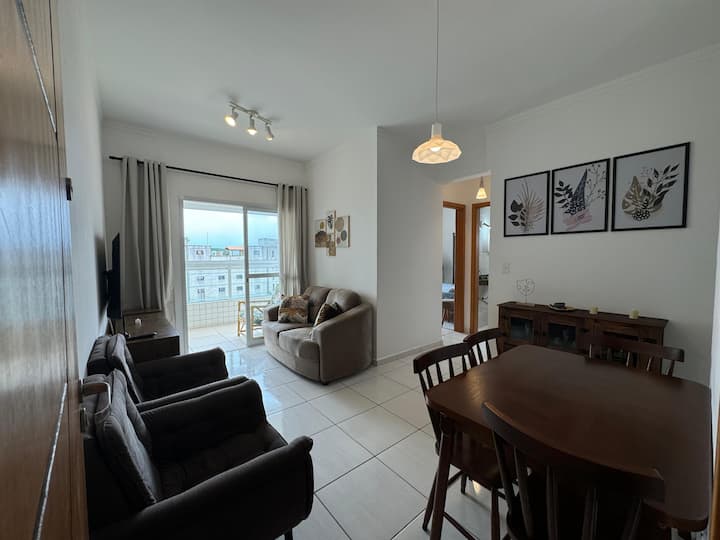 3 Quadras Da Praia, Varanda Com Churrasqueira - Praia Grande