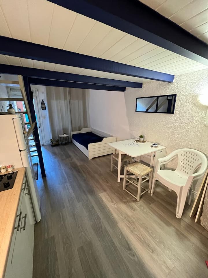 Appart Studio Mezzanine à La Mer - Plage du Racou
