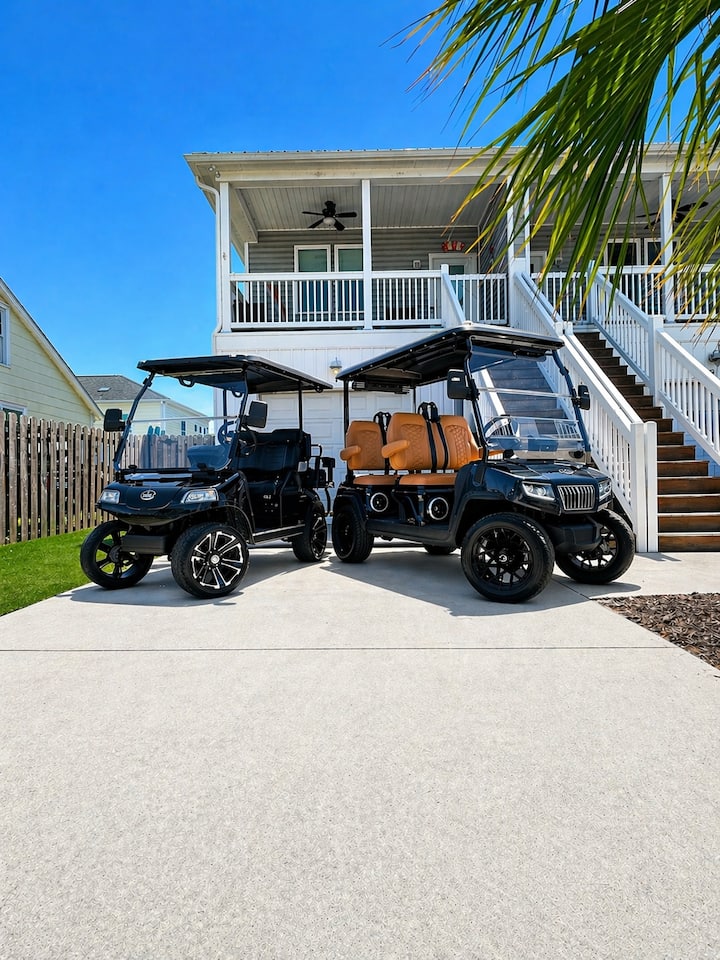 Turtle Cove Beach Retreat Golf Cart Included - Carolina Beach, NC
