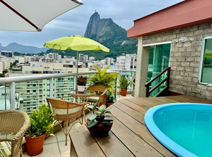 Cobertura Com Linda Vista Para O Cristo - Copacabana