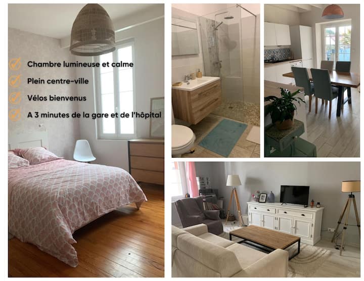 Chambre Spacieuse En Centre Ville - Marmande