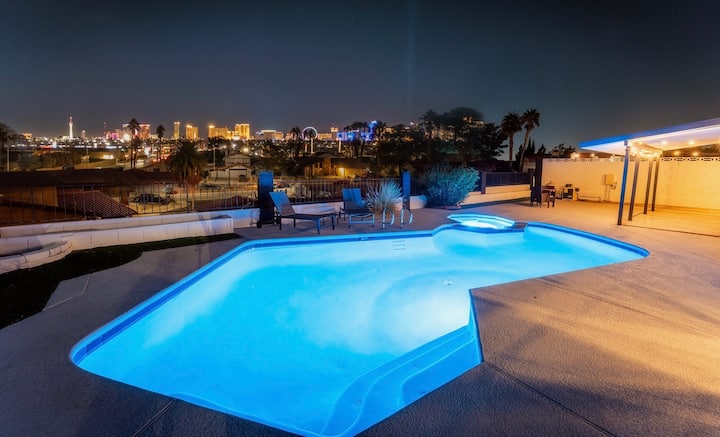 Luxury King Suite, Strip & Pool View, Priv Access - Nevada