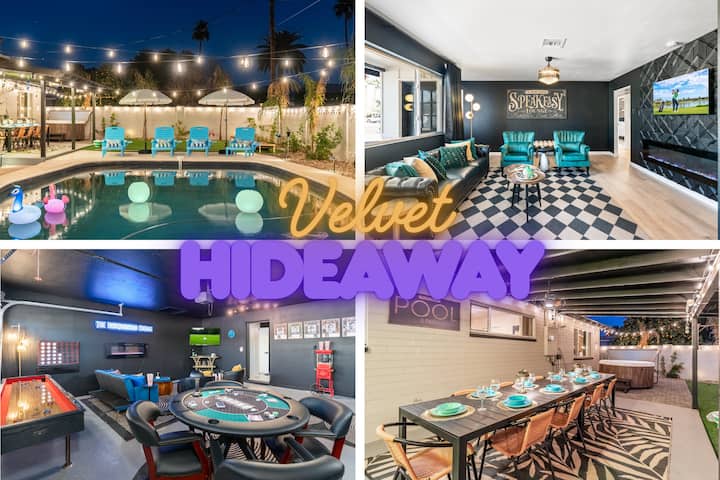 Heated Pool, Hot Tub, Game Room - Gatsby Hideaway - Scottsdale, AZ