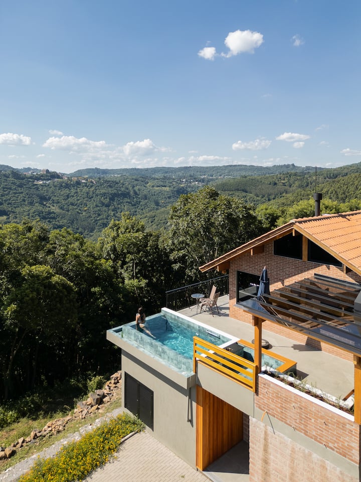 Chalé Com Piscina Aquecida E Hidromassagem - Nova Petrópolis