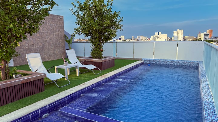 Loft  Acogedor Y Moderno - Cartagena