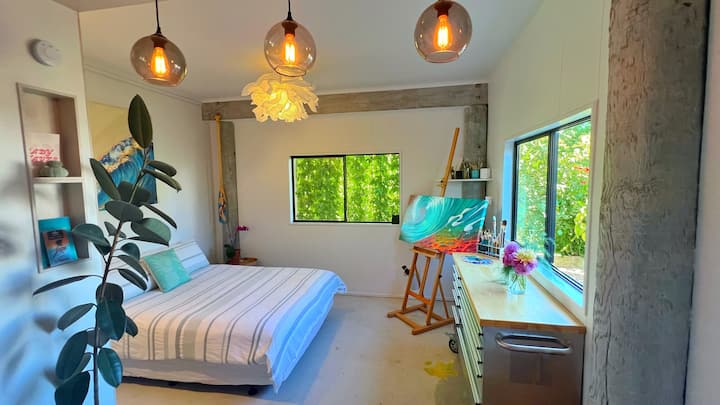 Luxury Art Studio Garden Flat 3-min Walk To Town - Tairua