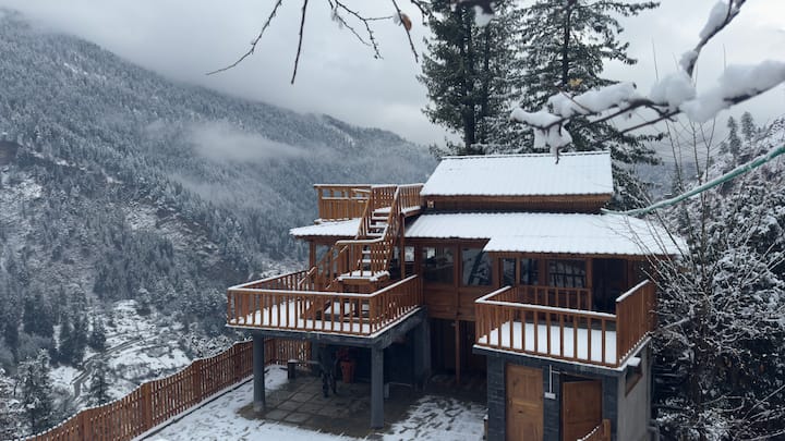 Shunya Stays - A Wooden Chalet In Uch Dhar - Kasol