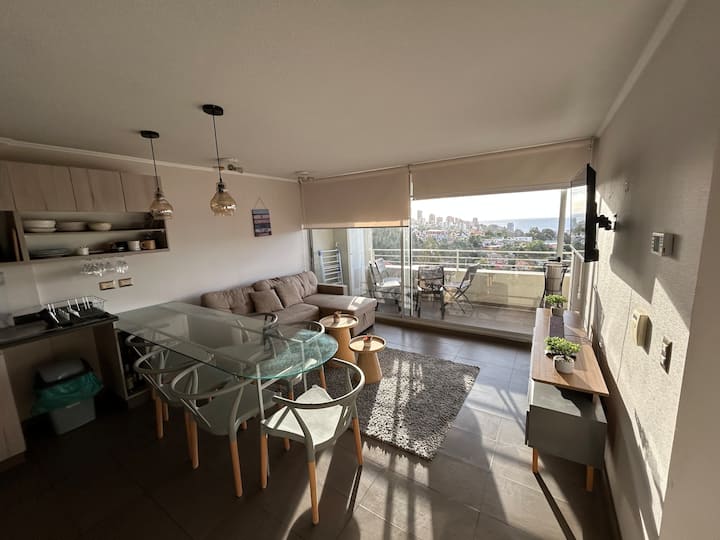 Apartamento Cómodo Y En Zona Residencial De Reñaca - Concón