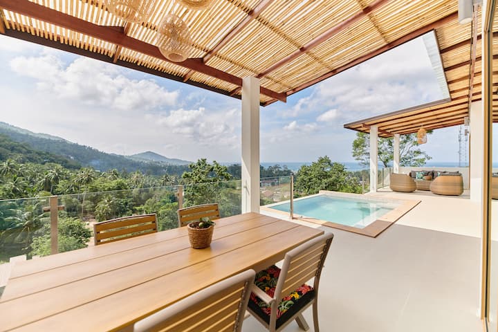 Spacious 3br Villa | Ocean View, Pool & Jacuzzi - Ko Tao