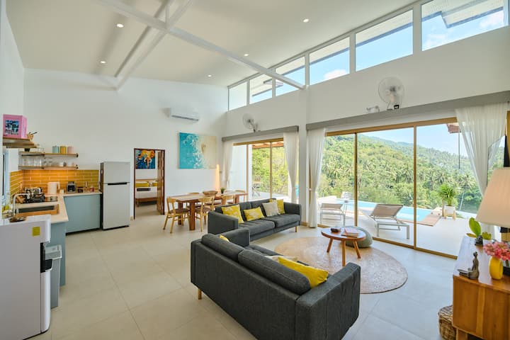 Spacious 3br Villa | Ocean View, Pool & Jacuzzi - Ko Tao