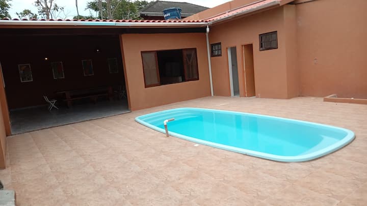 Casa Com Piscina E Rancho Top! - Caraguatatuba