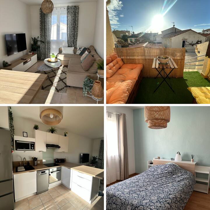 Appart Cosy Proche De La Mer - Valras-Plage