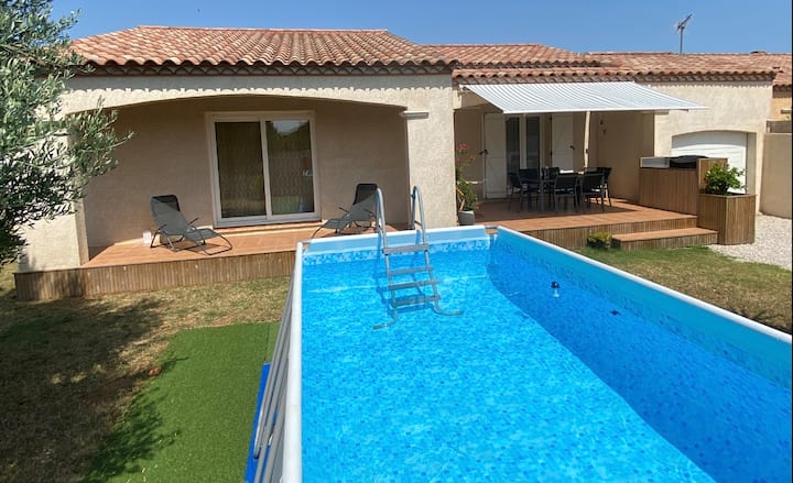 Villa Pérols Jardin Piscine Clim Proche Plages - Mauguio