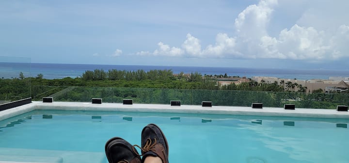 Come Relax Poolside With Best Beach View In Pdc - Playa del Carmen