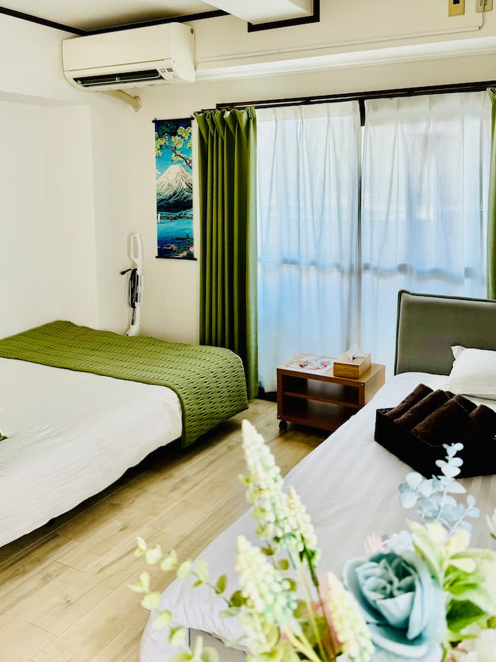 【大国徒歩2分】難波、心斎橋すぐ/jr駅徒歩5分/関西空港南海直通/心斎橋/木津市場徒歩8分 - Osaka