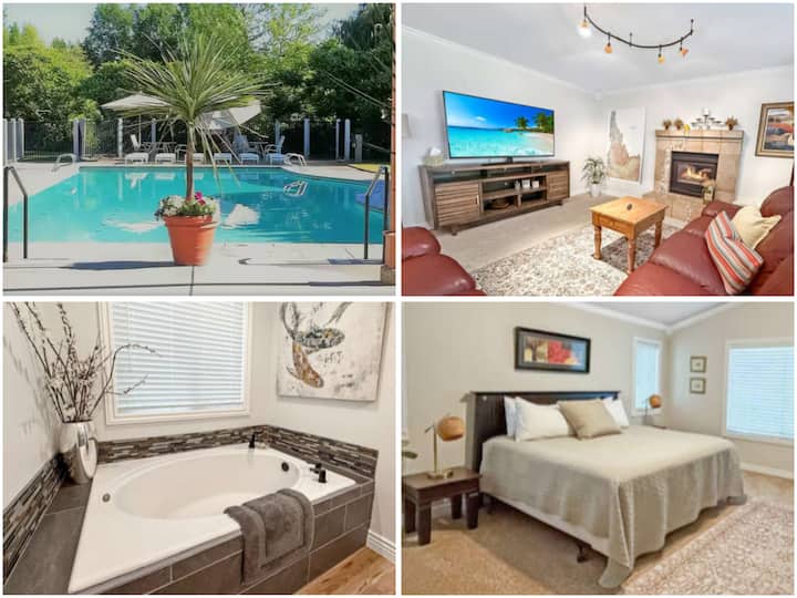Community Pool & Hot Tub! Large Soaking Tub! Oasis - ボイシ, ID