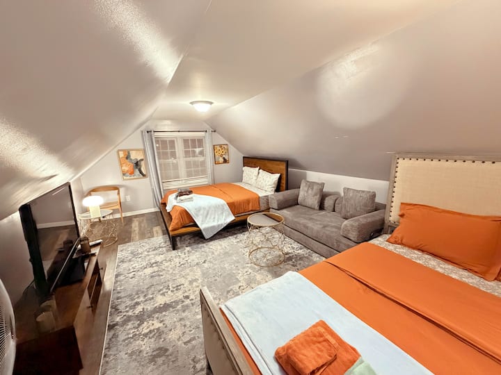 Spacious Private Room For 4 | 20 Mins To Manhattan - New Jersey