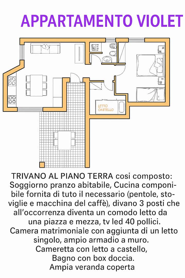 Trilocale Violet-budonivacanze Di Giovanna Marica. - Budoni