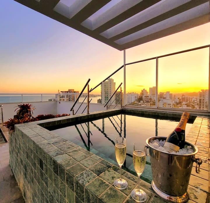 3 Quartos Em Prédio Com Piscina E Jacuzzi - Guarapari