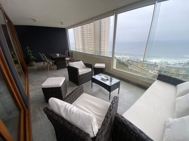 Increíble Depto. Vista Al Mar - Concón