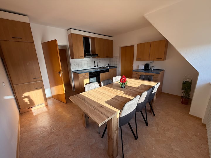 Fewo 7b Balkon Küche - Salzbergen