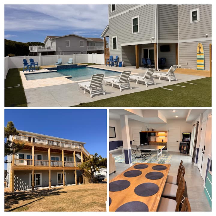 Oceanview - Walk To Beach - Pool/game Room/hot Tub - Kitty Hawk, NC