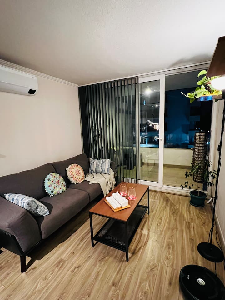 Steps From Plaza ÑUñoa + Metro | Modern Apartment - Providencia