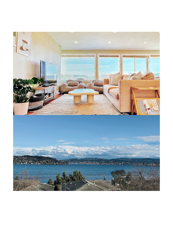 Stunning Lakeview W/balcony, 6 Min To Lightrail - Seattle, WA