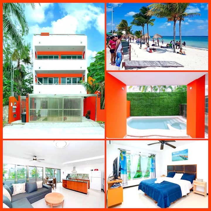 2. Beach Apartment - Pool, 2br, 2bth, Kitchen - Isla Mujeres