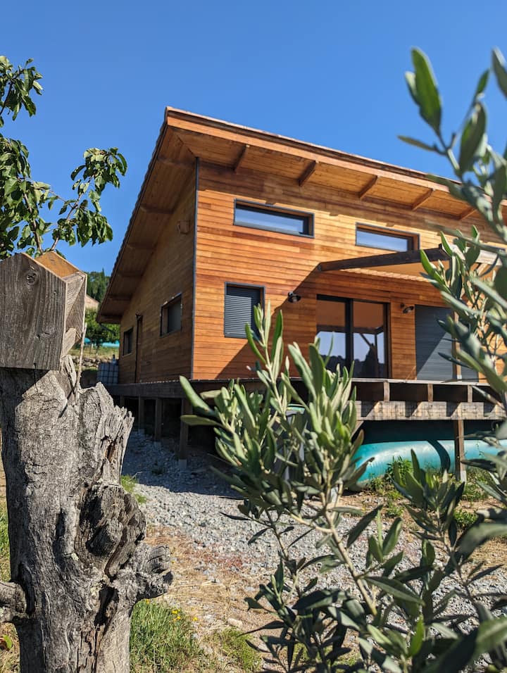 Maison Lumineuse En Bois - Ardèche