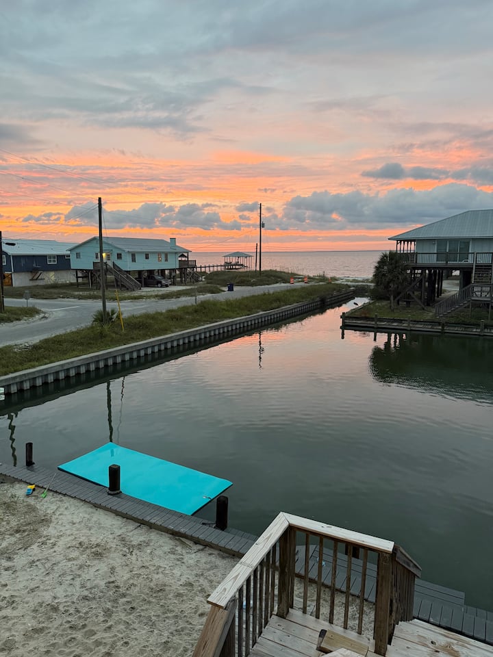 Sunset View On Water/bay/beach 4 Bedroom - Dauphin Island, AL