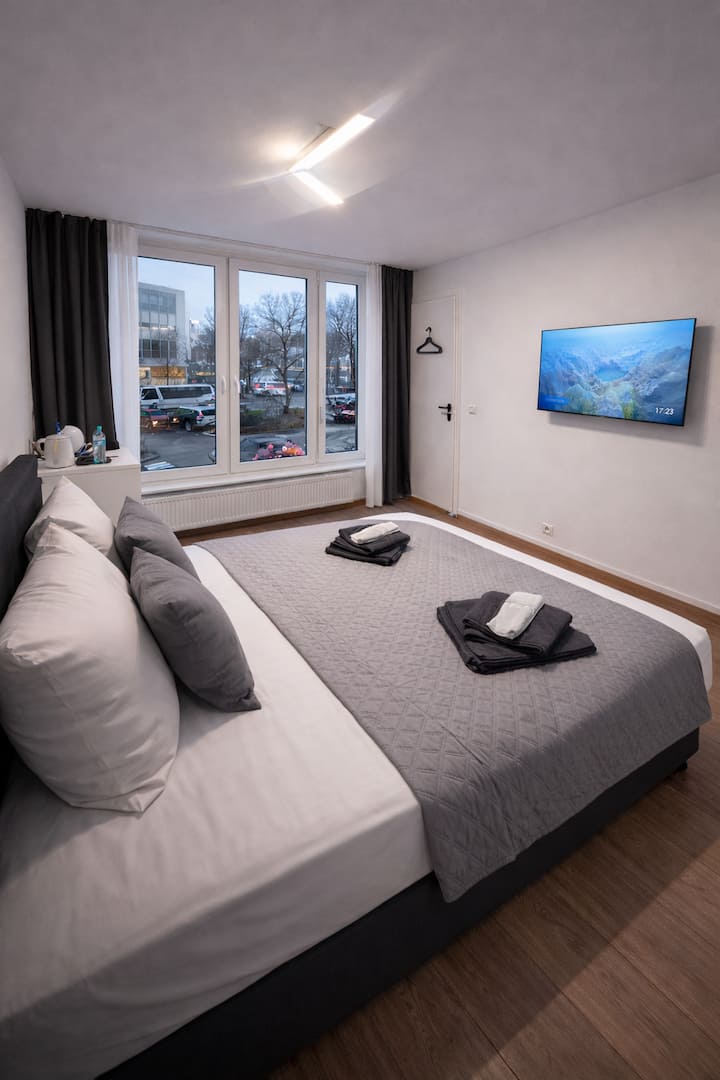 Modernes Zimmer Im Zentrum Hanau I Self Check-in - Hanau