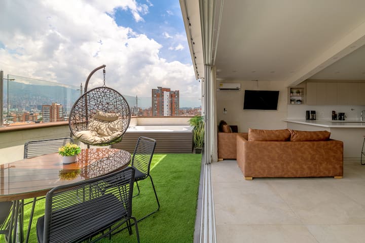 Laureles Top Penthouse With Ac & Private Terrace - Medellín