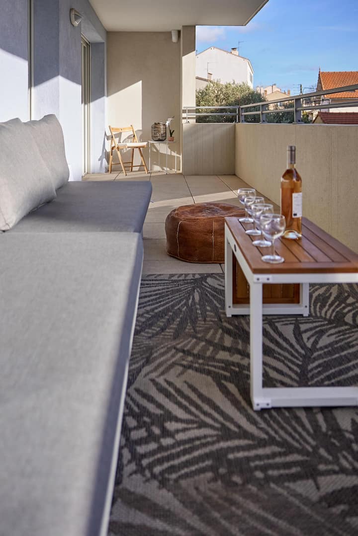 Belle Escale-t3-wifi-terrace - Le Pradet