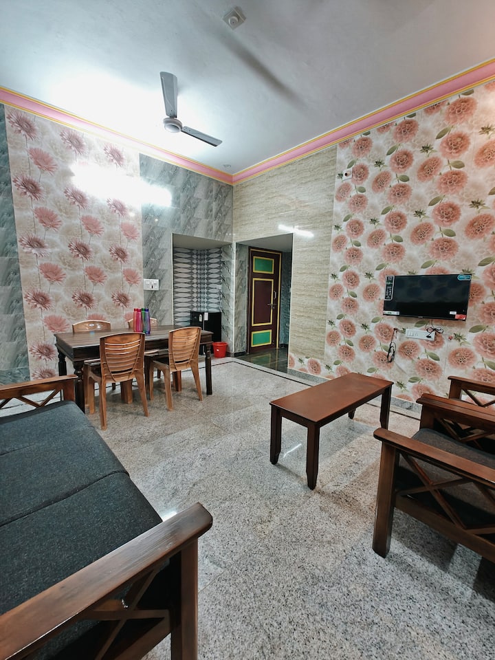 Fully Furnished A/c 2 Bhk Nr Cmc - Saibalahomestay - Vellore