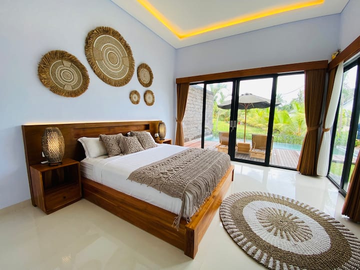 House With Rice Field View In Ubud | Temuku 4 - 우부드