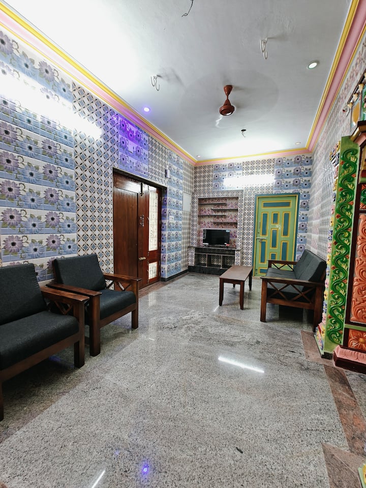 Fully Furnished A/c 3 Bhk Nr Cmc - Saibalahomestay - Vellore