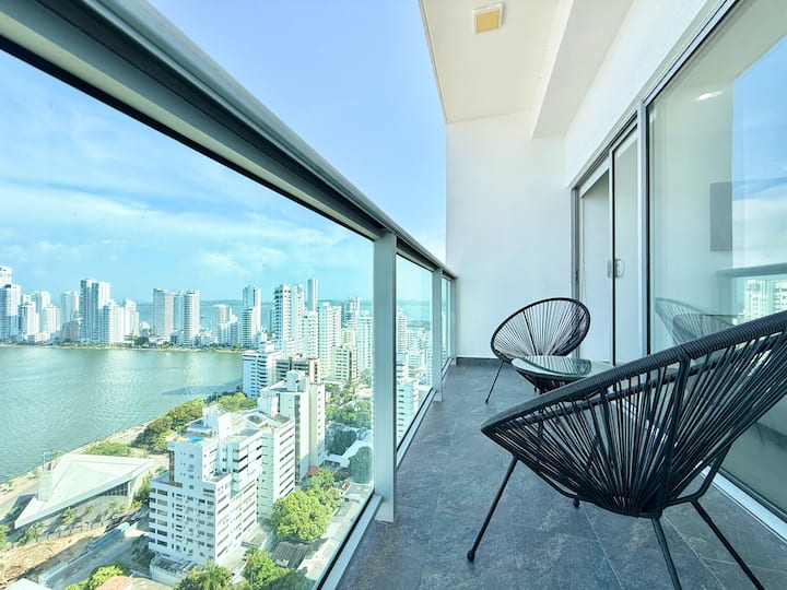 3br -Ocean View Gem W Balcony - Cartagena