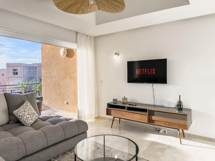 Bright And Peaceful Apartment In Taghazout Bay - Taghazout
