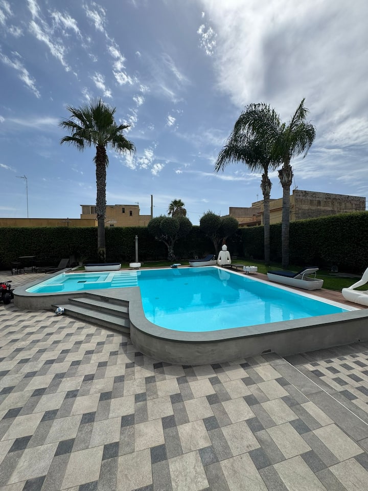 Villa Moderna Con Piscina Relax E Privacy - Mazara del Vallo