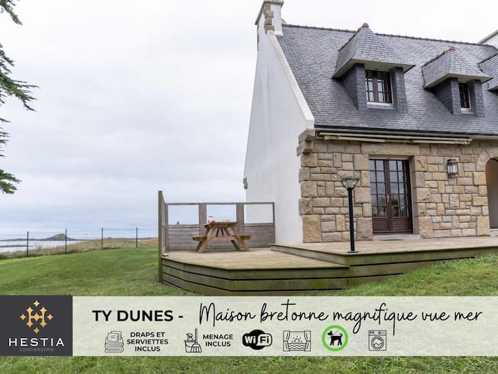 Ty Dunes - Maison Bretonne Magnifique Vue Mer - Ploudalmézeau
