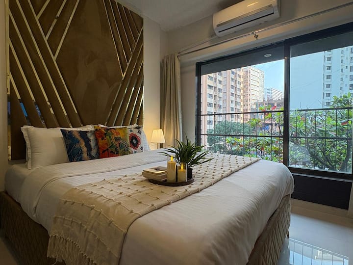 Relaxed 1bhk 10 Min To Sea Cafe/wifi Smart Tv - Mumbai