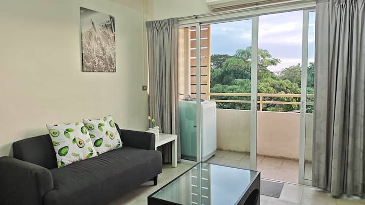 Huge 60sqm 2br Flat | Quiet & Free Parking - Phuket