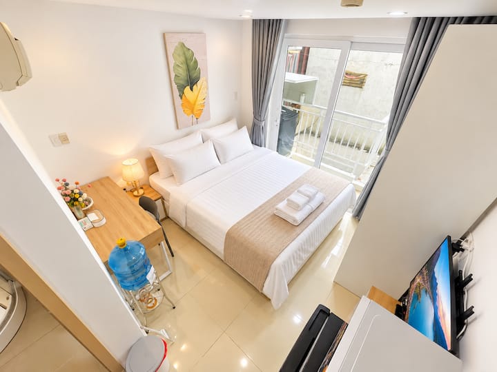 103/7fox Living L Compact & Quiet Studio W Kitchen - Ciudad Ho Chi Minh