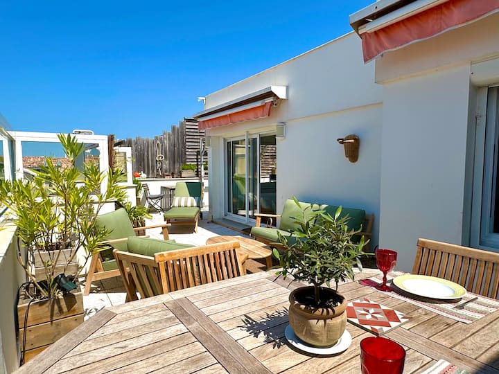 Arcachon Appartement Cosy Toit Terrasse - Wifi - Arcachon