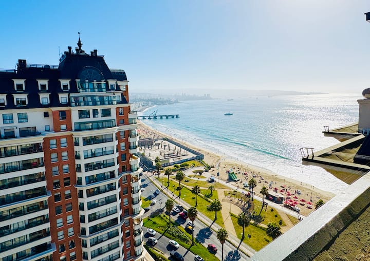Playero Y Acogedor Frente Al Mar Remodelado - Viña del Mar